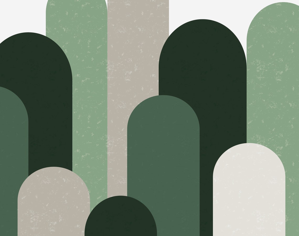 Green Print Art Print Green Wall Art Green Modern Print - Etsy