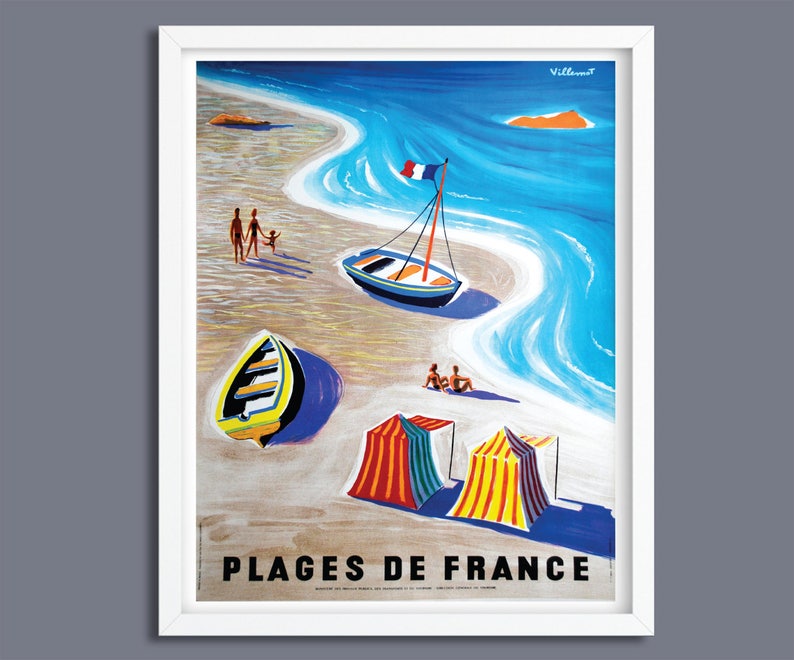 France Poster, France Print, Wall Art Prints, Beach Print, Beaches ...