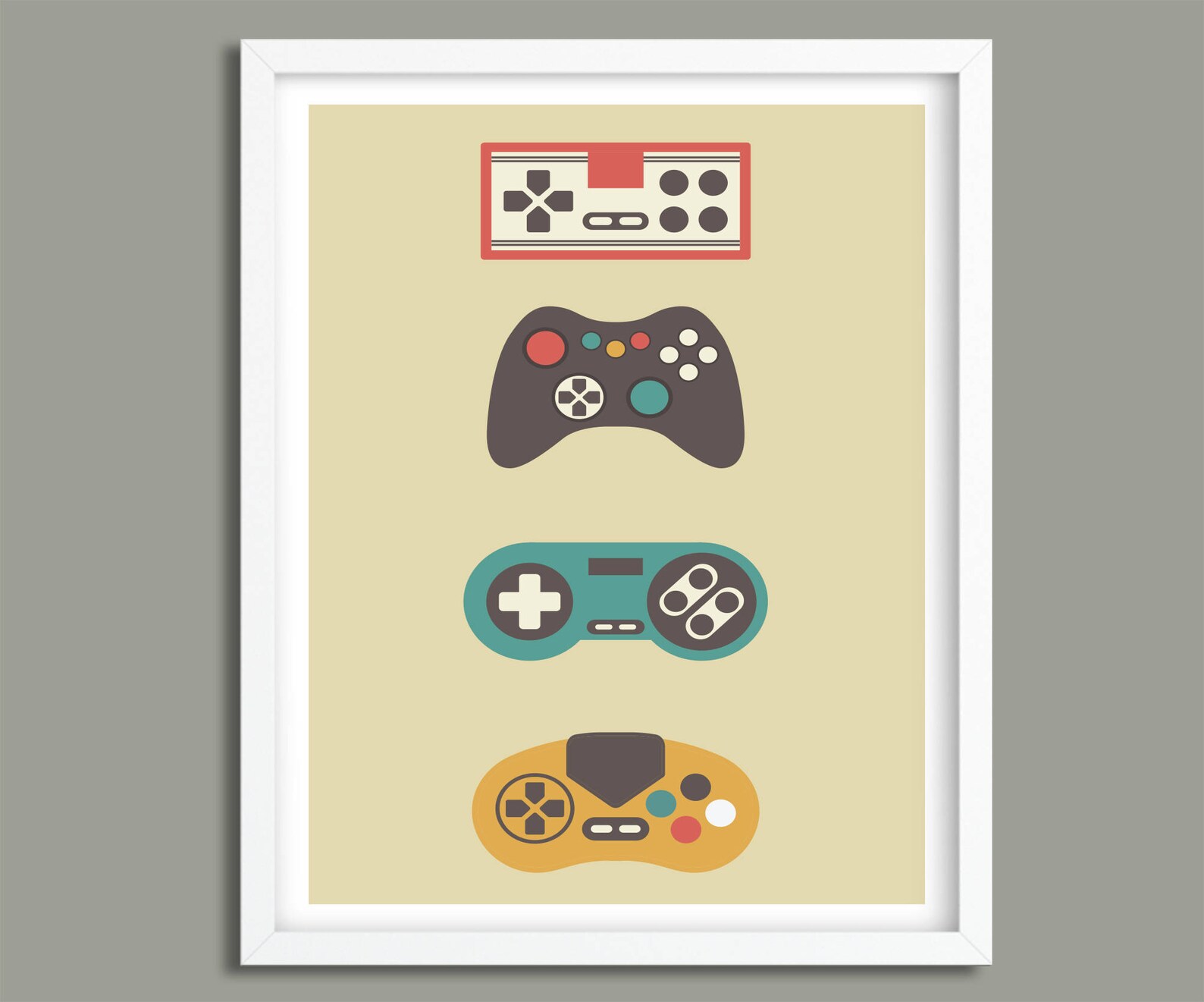 Gamer Print Wall Art Retro Wall Art Retro Gamer Digital | Etsy