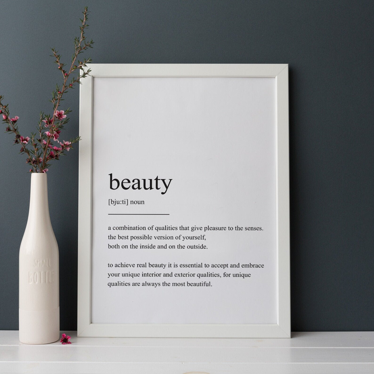Beauty Definition Print, Quote Print, Definition Print, Beauty, Wall ...