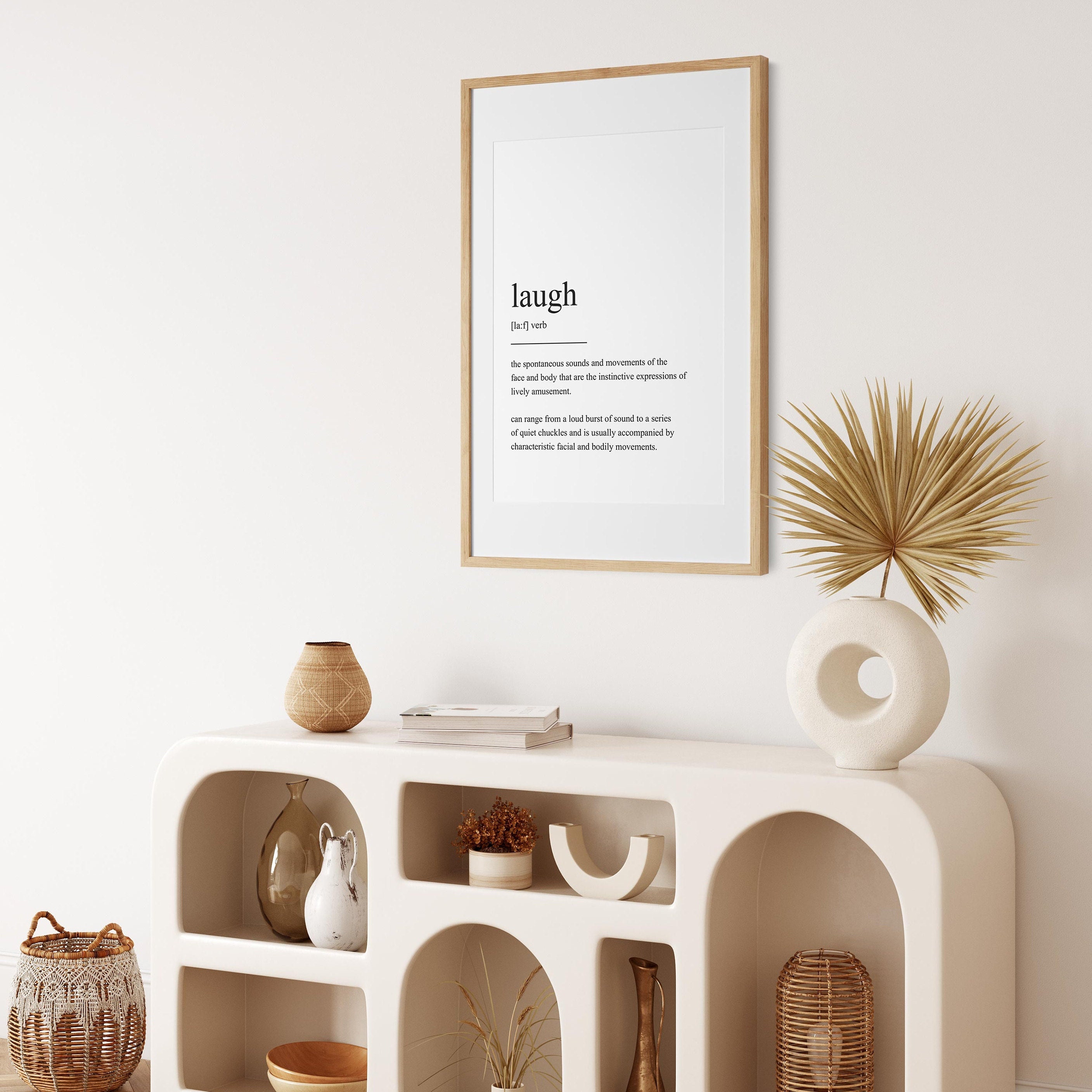 Laugh Definition Print, Wall Art Prints, Quote Print, Wall Art ...