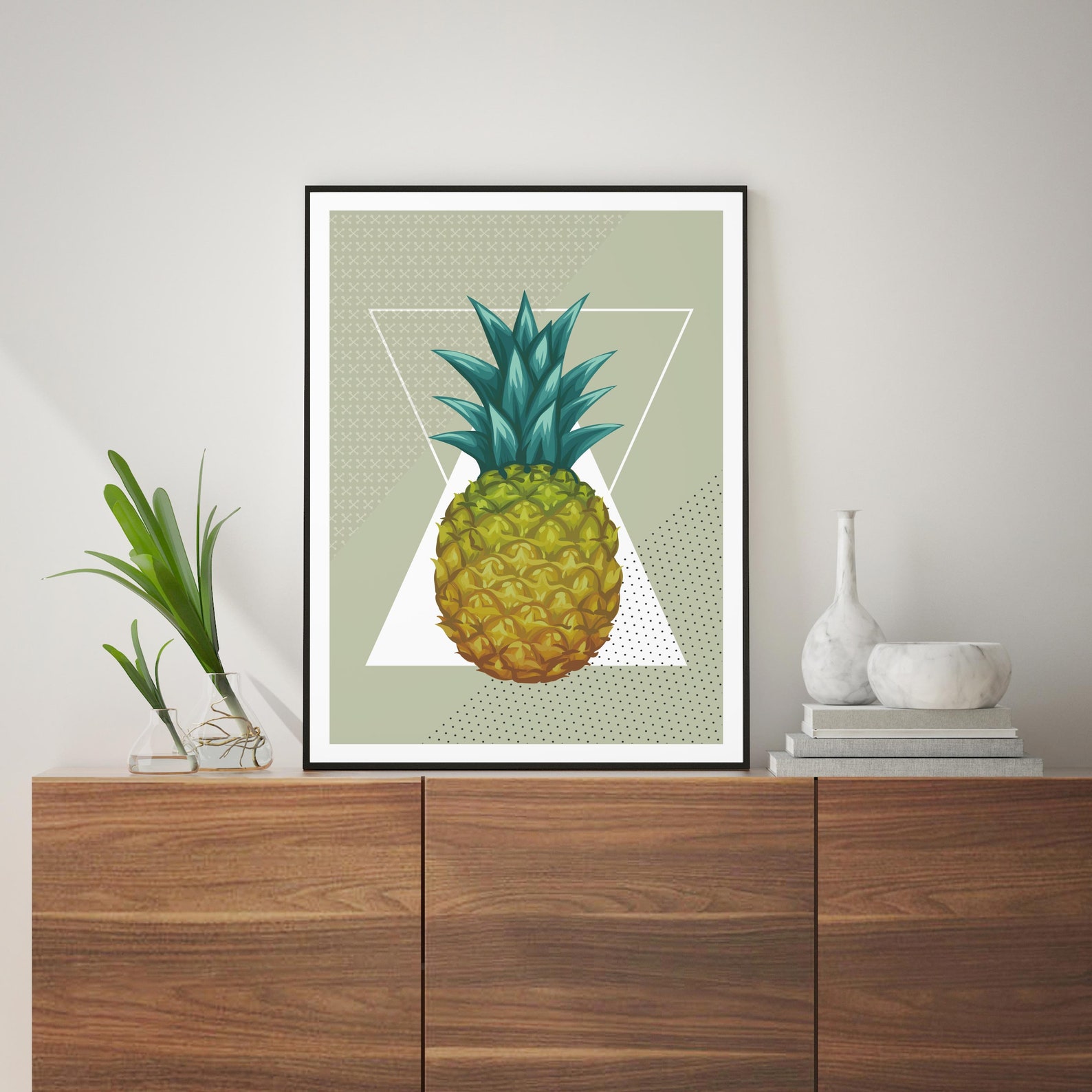 Wall Art Print, Wall Art, Pineapple Wall Art, Pineapple Print ...