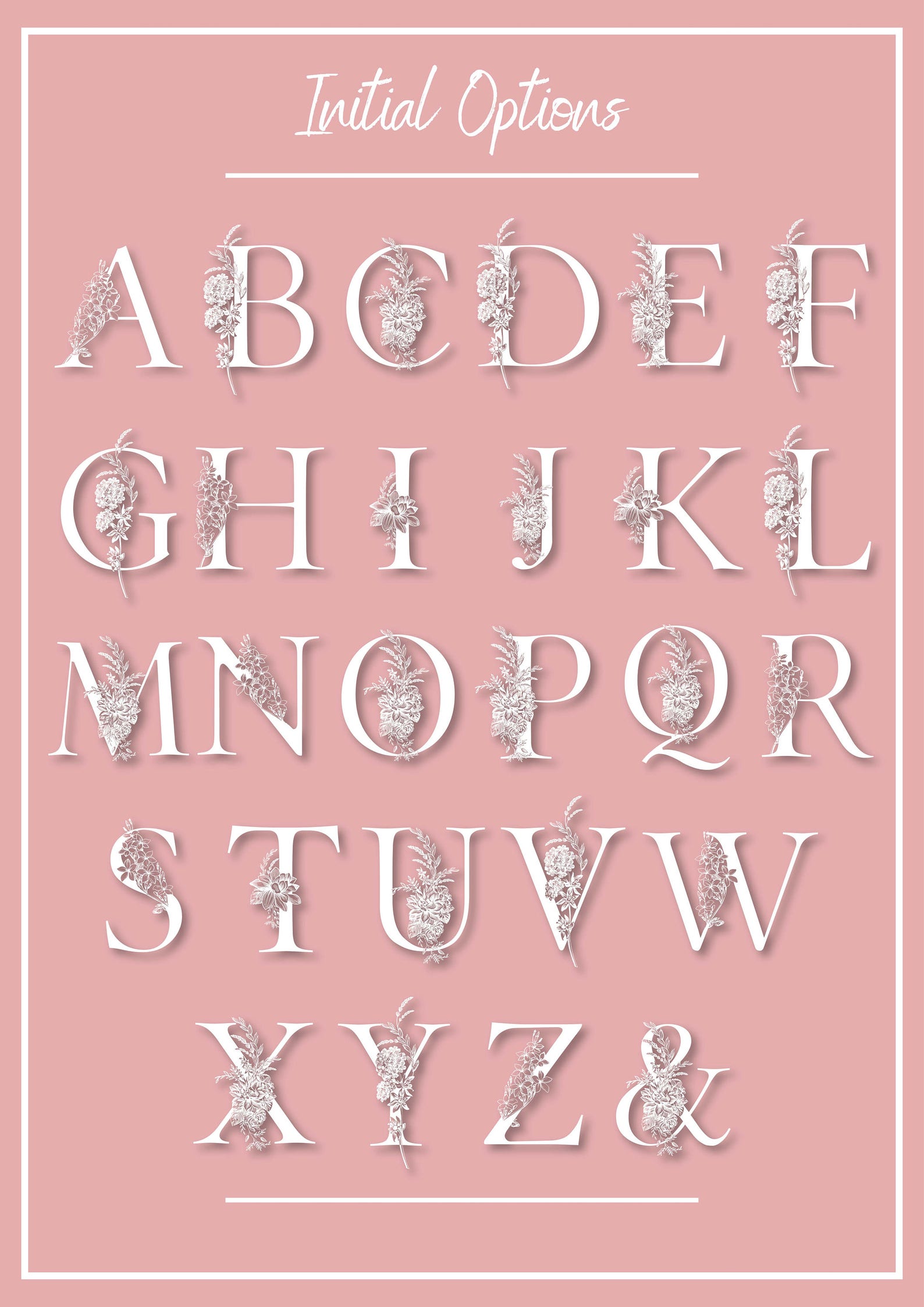 Initial Print Initial Wall Art Wall Art Print Letter Print | Etsy