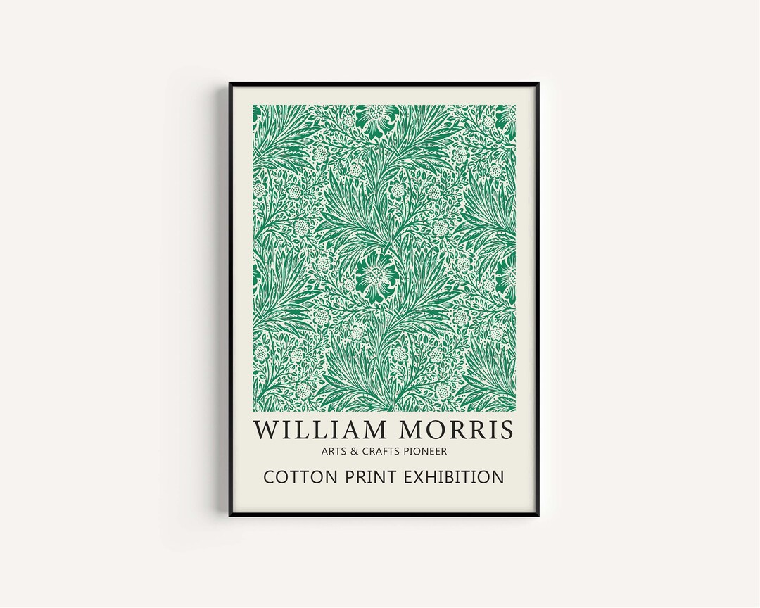 Green Wall Art, Wall Art Print, William Morris Print, Green Print ...