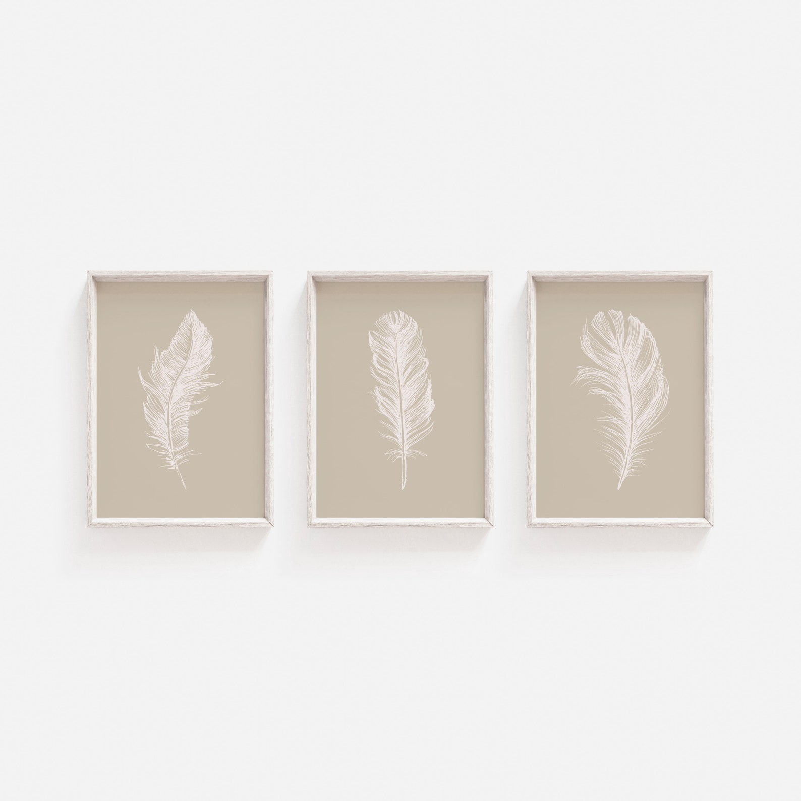 Set of Prints Wall Art Print Beige Prints Wall Art Set - Etsy