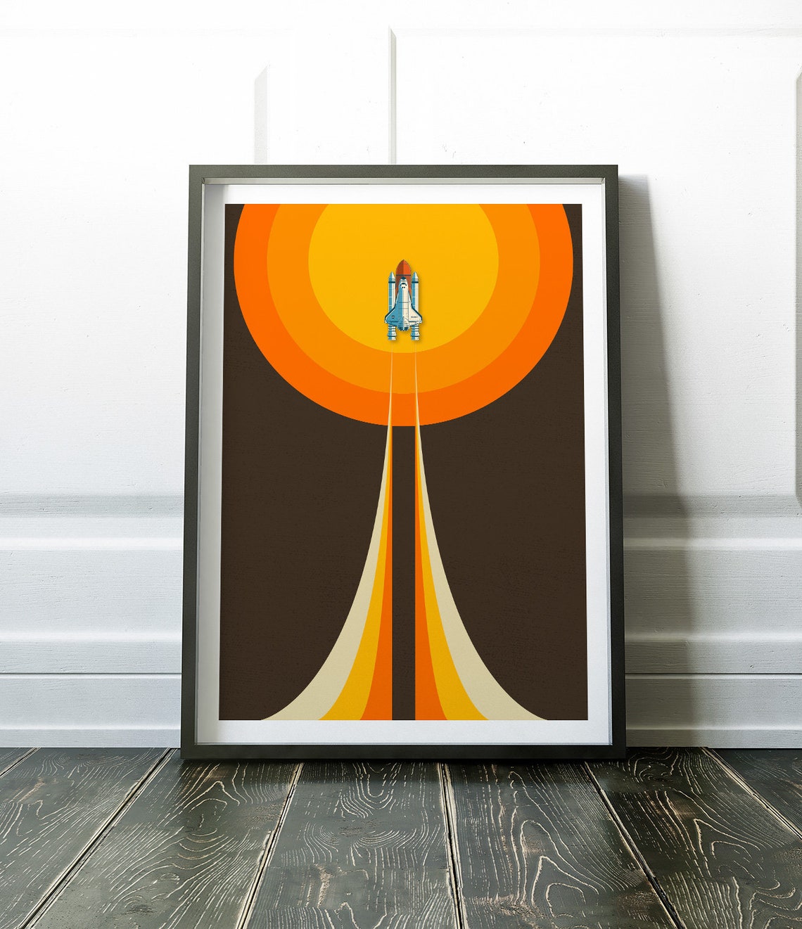 Space Poster, Space Print, Space Wall Art, Wall Art Print, Retro Print ...