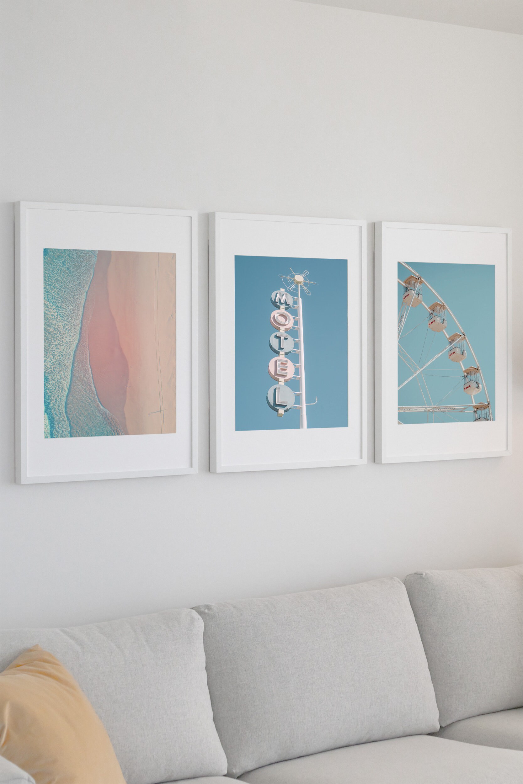 Wall Art Set Set of Prints Wall Art Print Print Set Pastel | Etsy