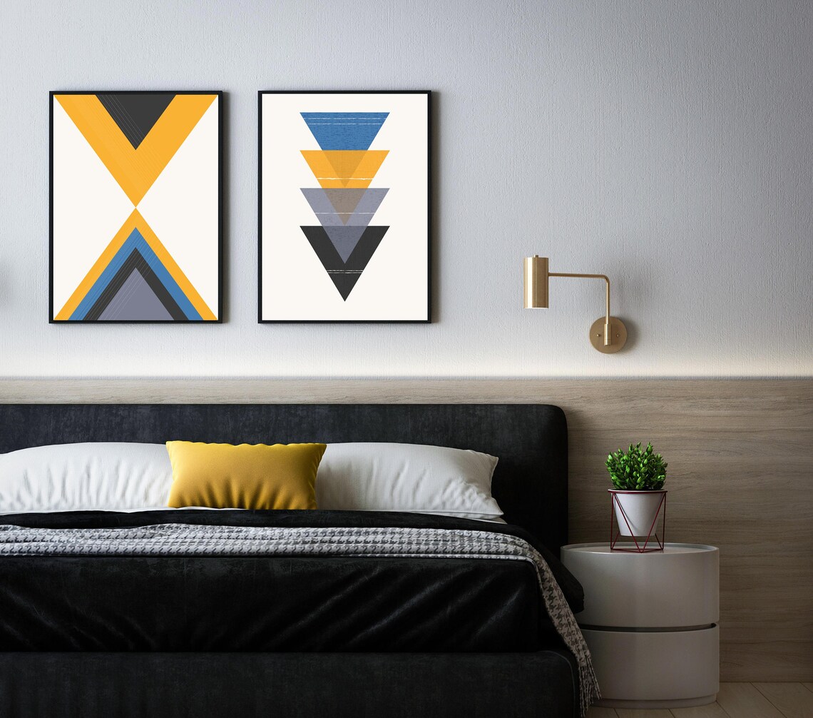 Geometric Wall Art Prints Wall Art Print Geometric Print | Etsy