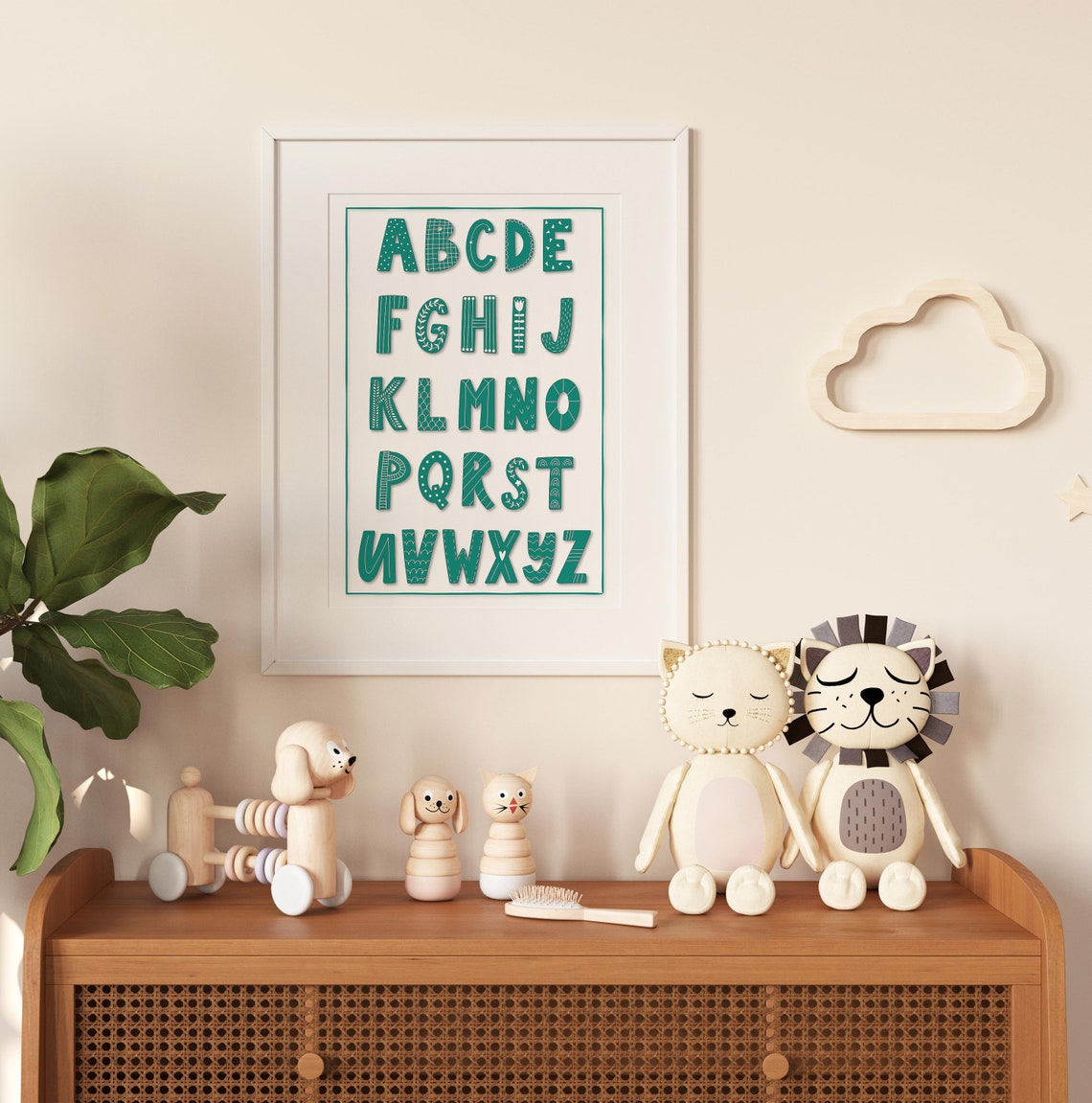 Nursery Wall Art Nursery Prints Alphabet Poster Alphabet - Etsy
