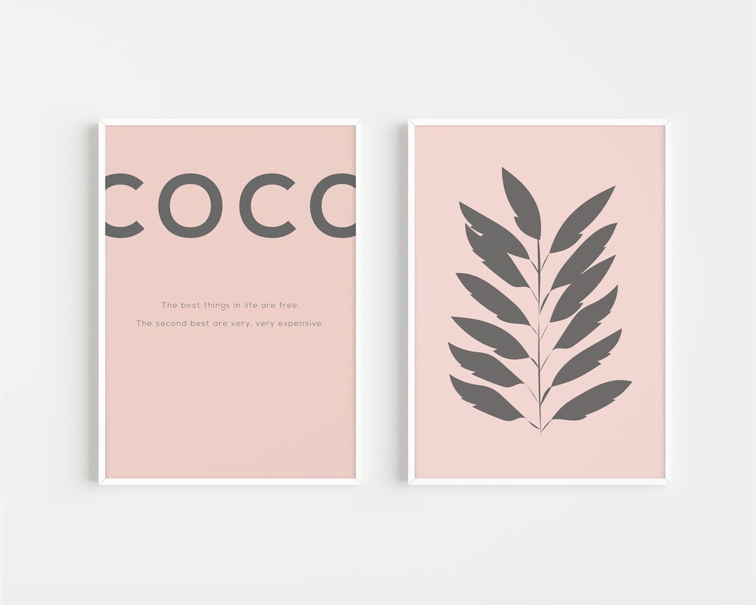 Set of Prints, Pink Wall Art, Minimalist Print, Wall Art Print, Quote ...