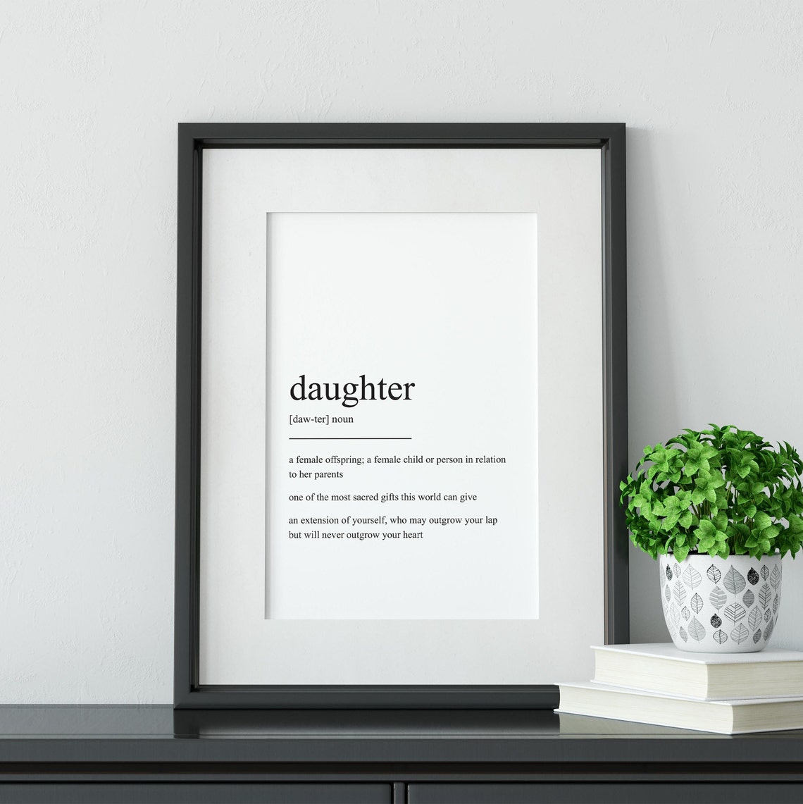 Daughter Definition Prints Art Print Quote Print - Etsy