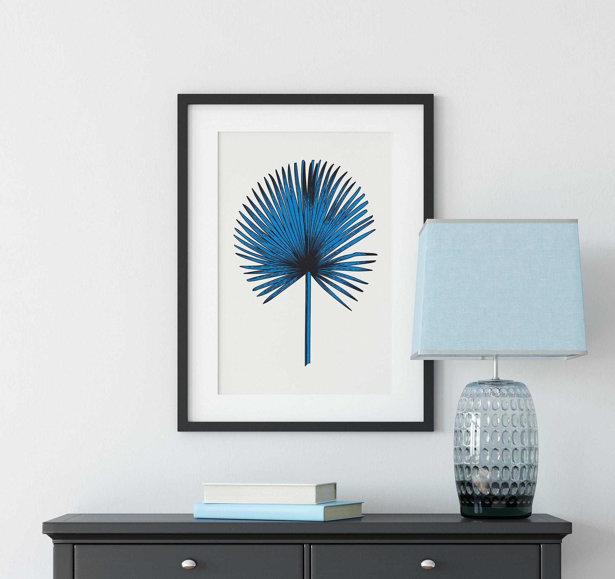 Blue Print, Wall Art, Botanical Print, Blue Wall Art, Botanical Poster ...