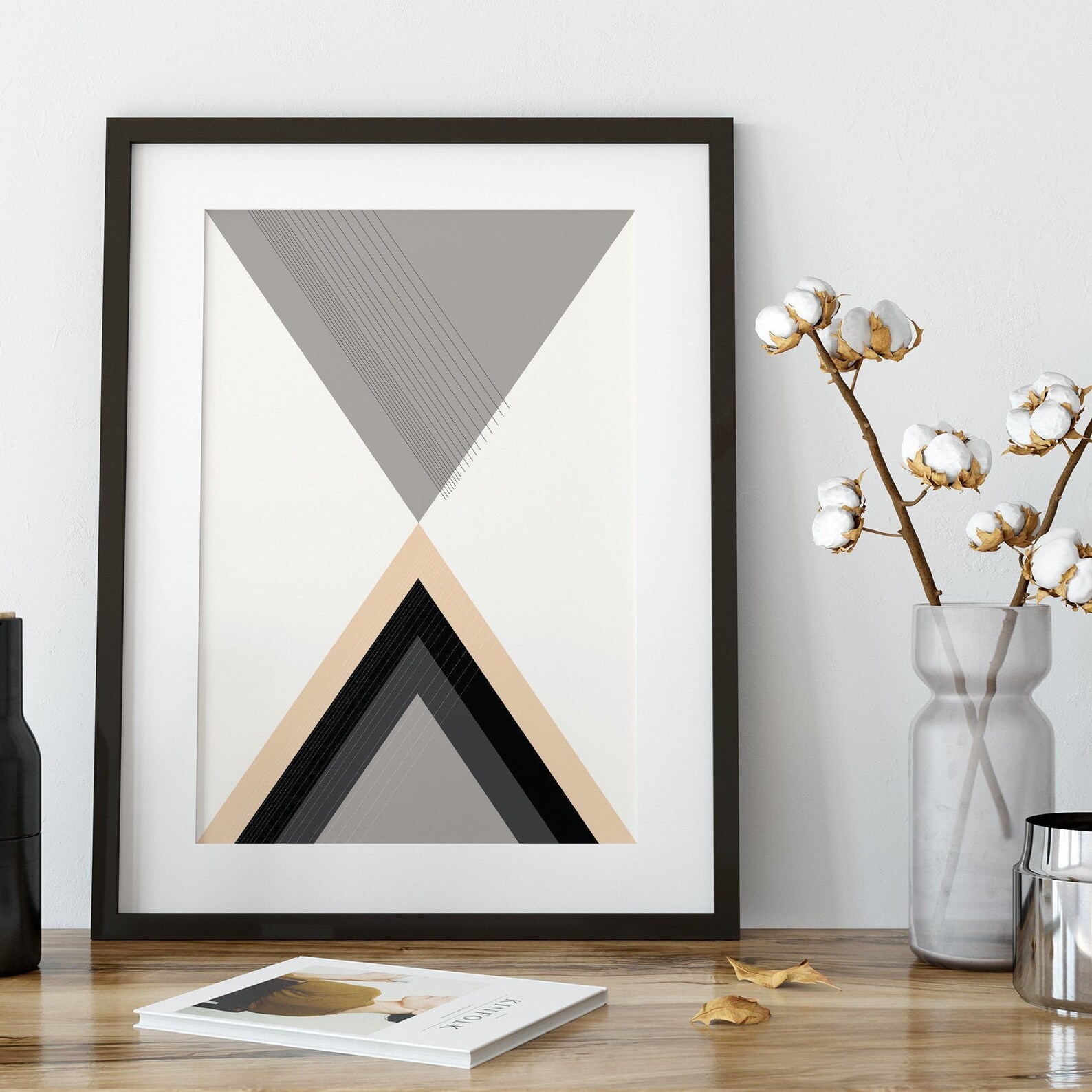 Wall Art, Prints, Geometric Wall Art, Geometric Print, Triangle Print ...