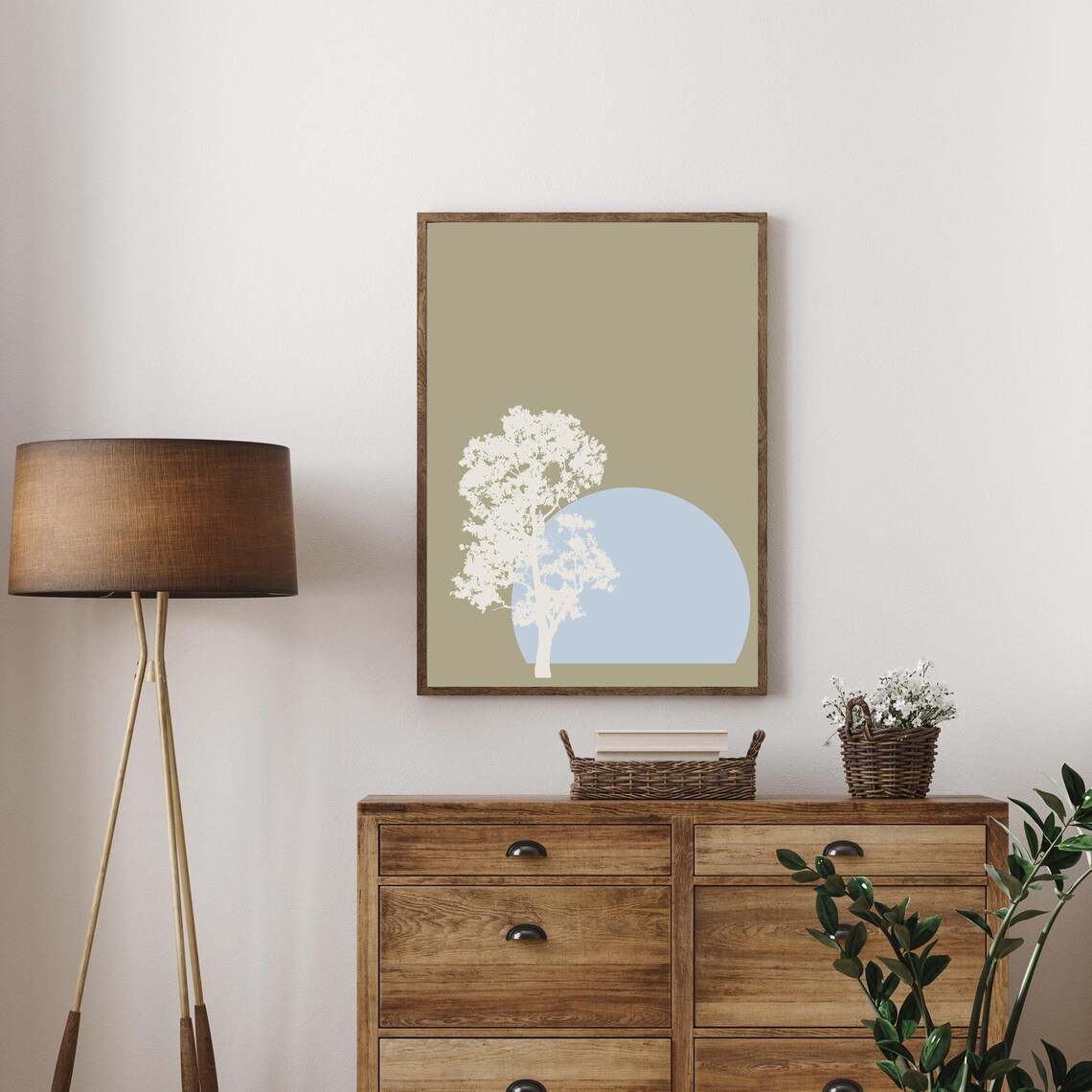 Tree Prints, Tree Wall Art Set, Set of Prints, Tree Wall Art, Wall Art ...