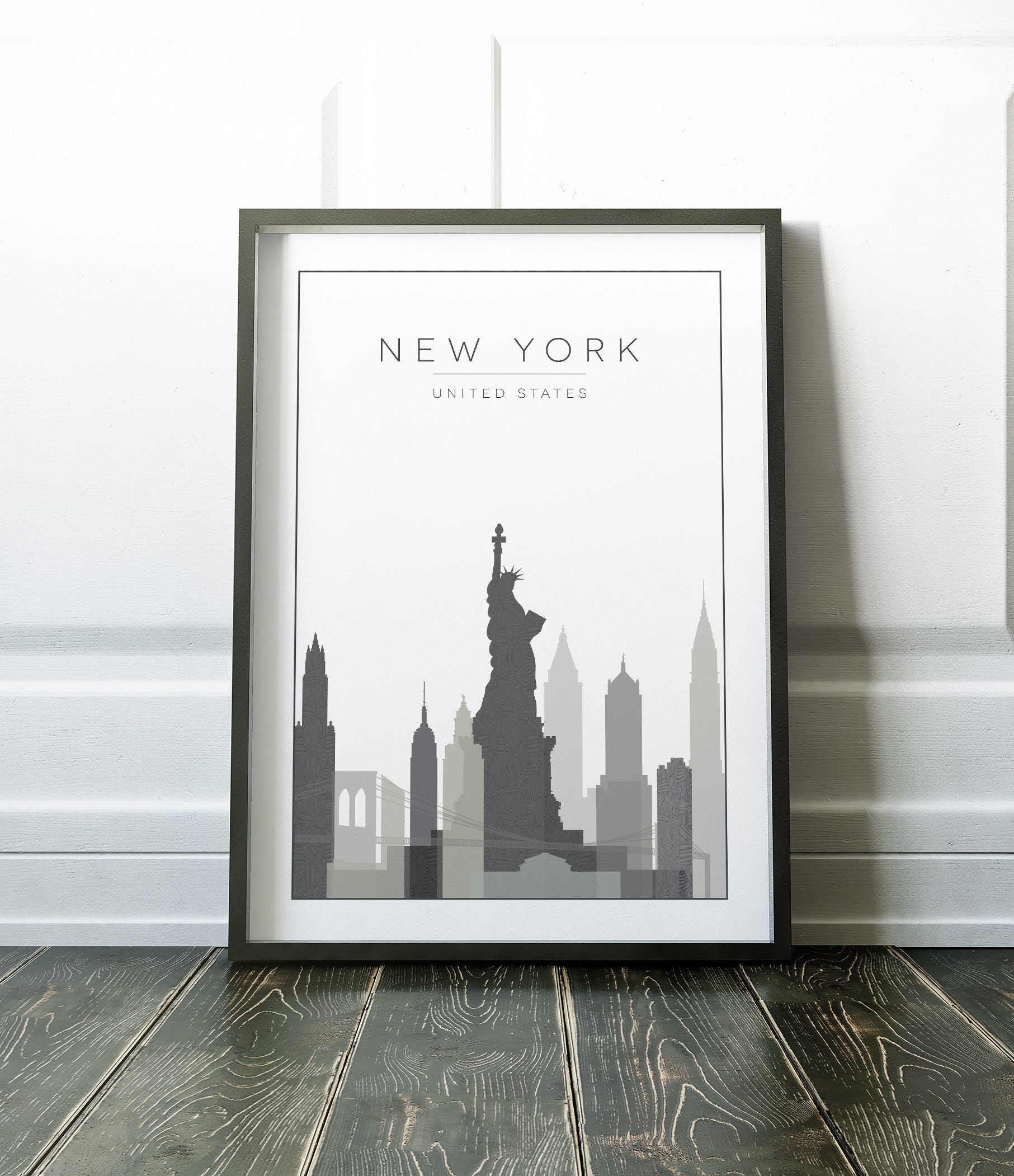 Travel Print Set Set of Prints Travel Posters New York | Etsy