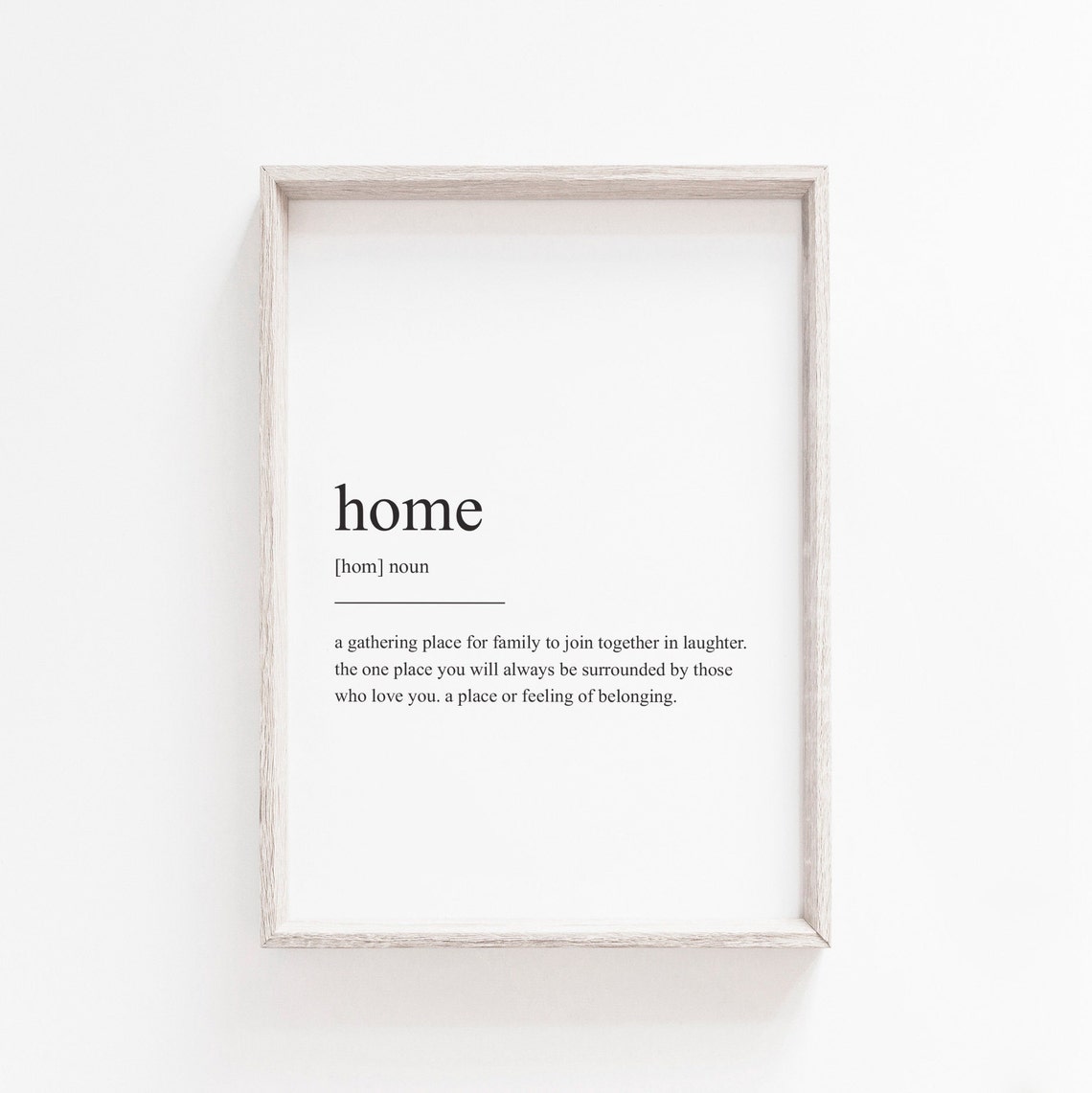 Home Definition Print Wall Art Print Quote Print Definition - Etsy