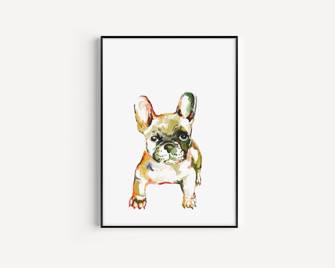 French Bulldog Print, Frenchie Print, French Bulldog Gift, Dog Wall Art ...