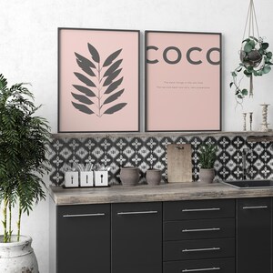 Set of Prints, Pink Wall Art, Minimalist Print, Wall Art Print, Quote ...