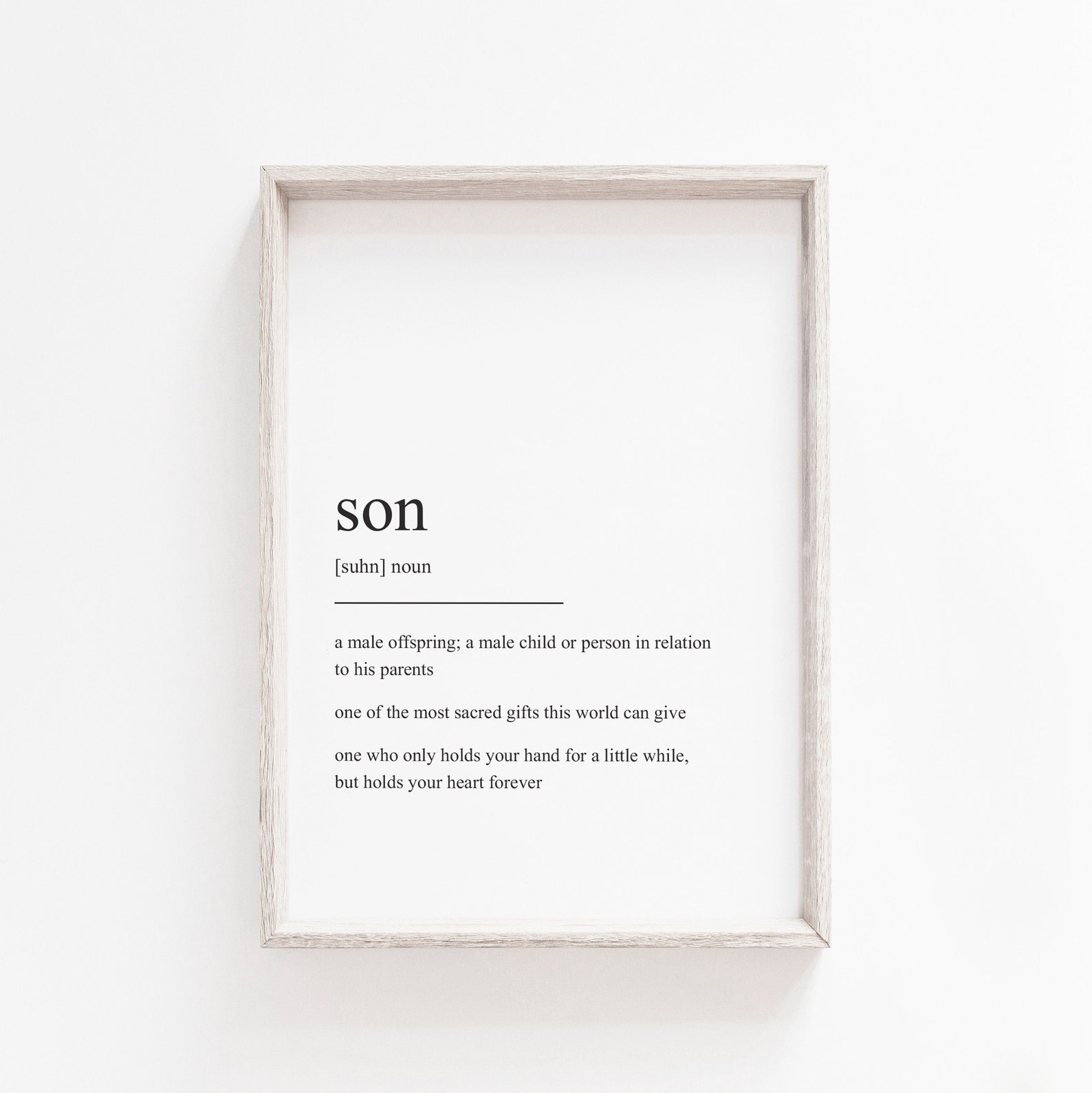Son Definition Print, Quote Print, Definition Print, Son Quote, Son ...