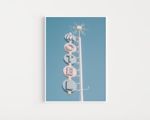 Blue Retro Print Prints Art & Collectibles Digital Prints etna.com.pe