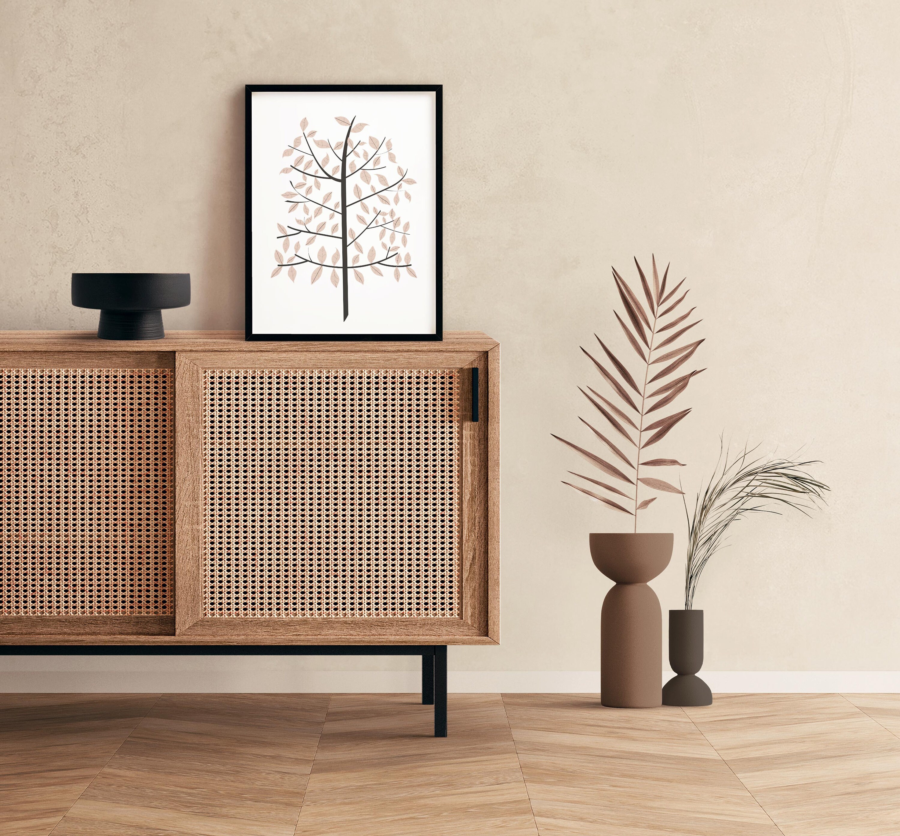 Tree Print, Pink Print, Wall Art Print, Pink, Wall Art, Tree Art Print ...