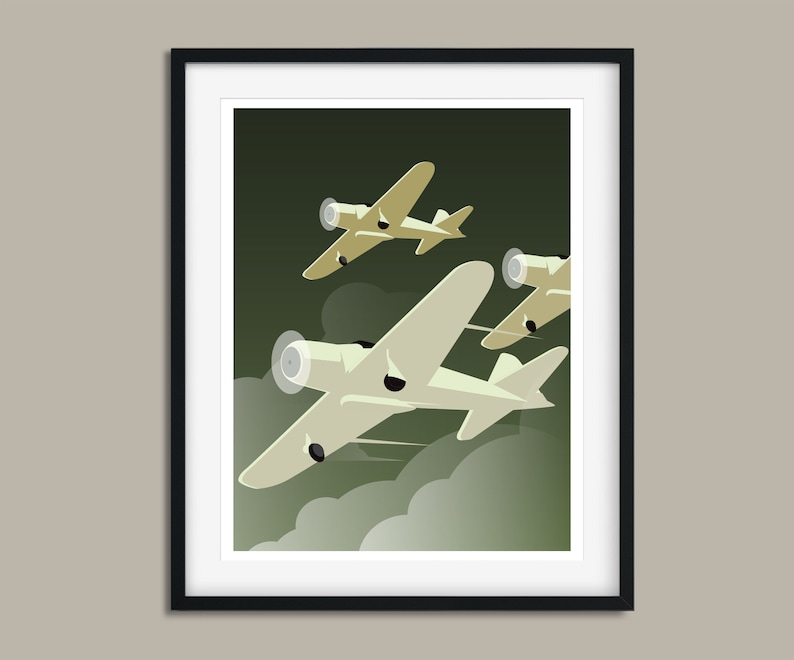 Wall Art, Retro Print, Retro, Plane Print, Poster, Aircraft Print ...
