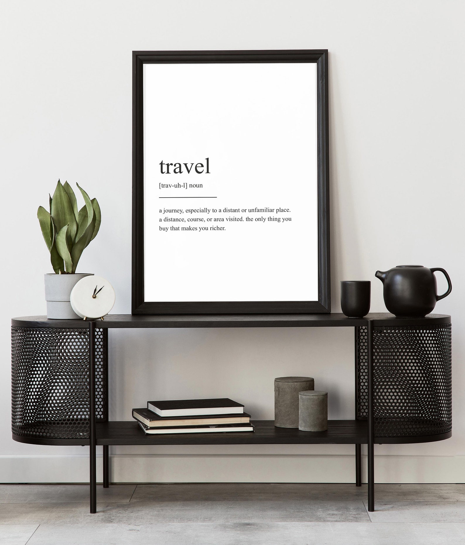 Travel Definition Print, Wall Art Prints, Quote Print, Wall Decor ...