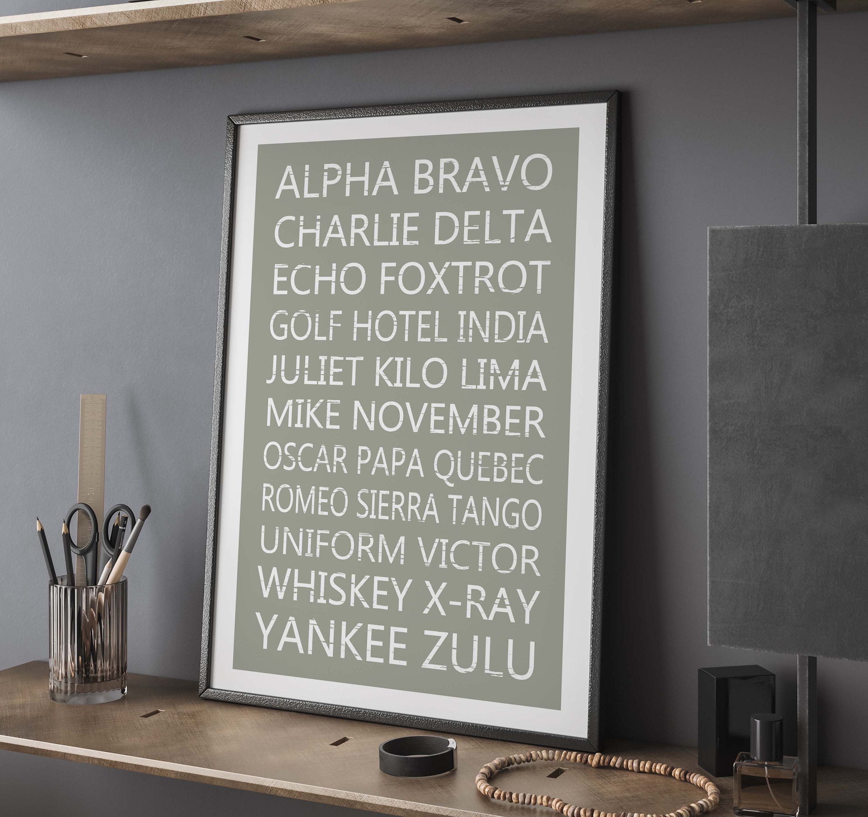 Phonetic Alphabet Print, Phonetic Alphabet Wall Art, Wall Art Print ...