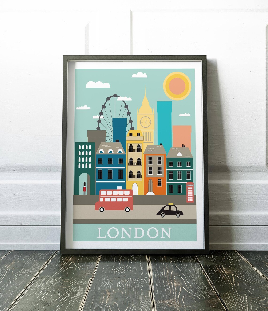 Wall Art Prints, London Poster, London Wall Art, Minimalist Travel ...