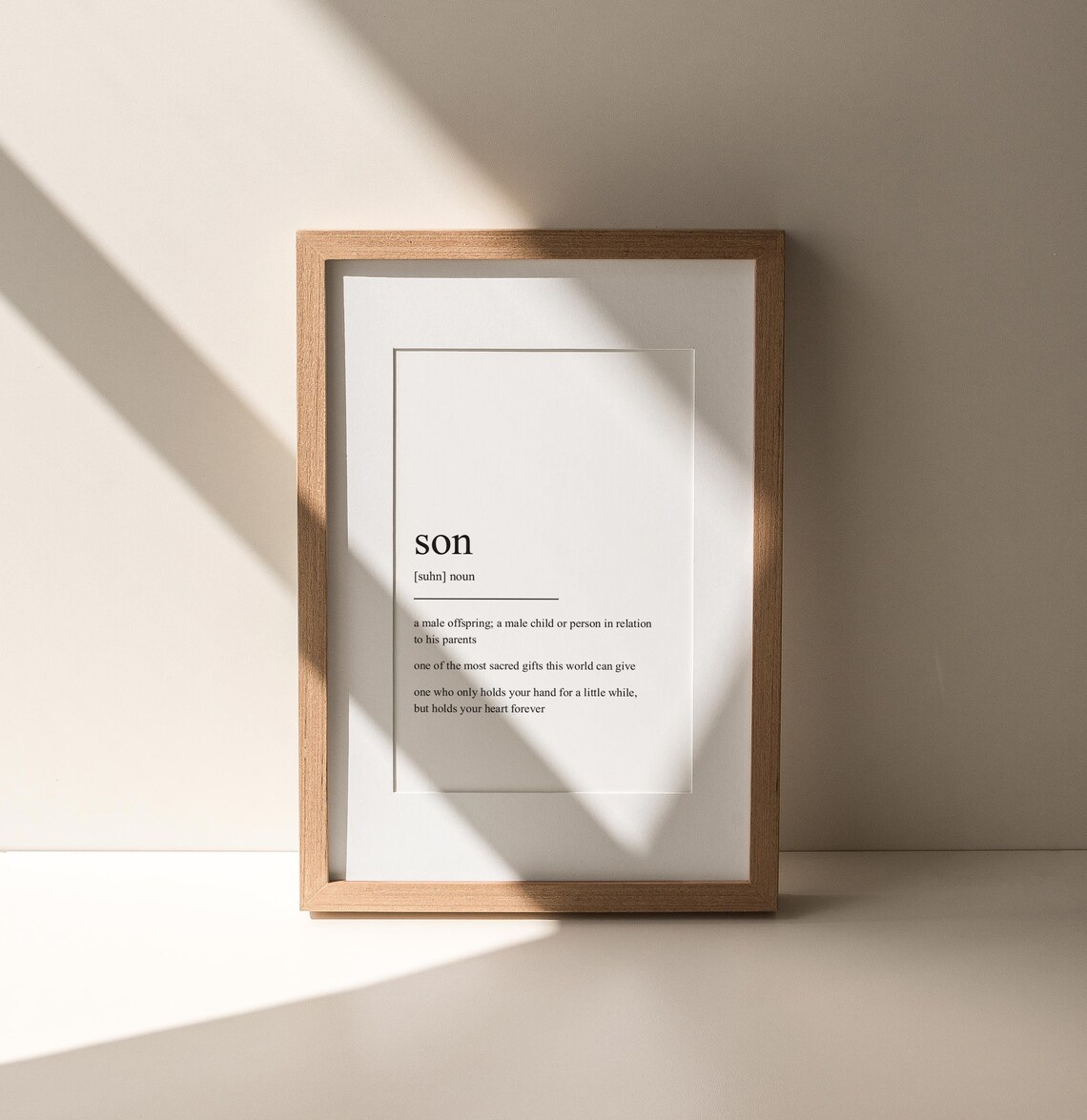 Son Definition Print, Quote Print, Definition Print, Son Quote, Son ...