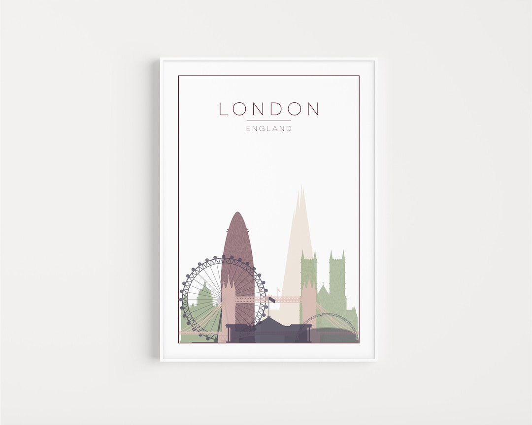 Wall Art, London Wall Art, London Print, London Poster, Minimalist City ...
