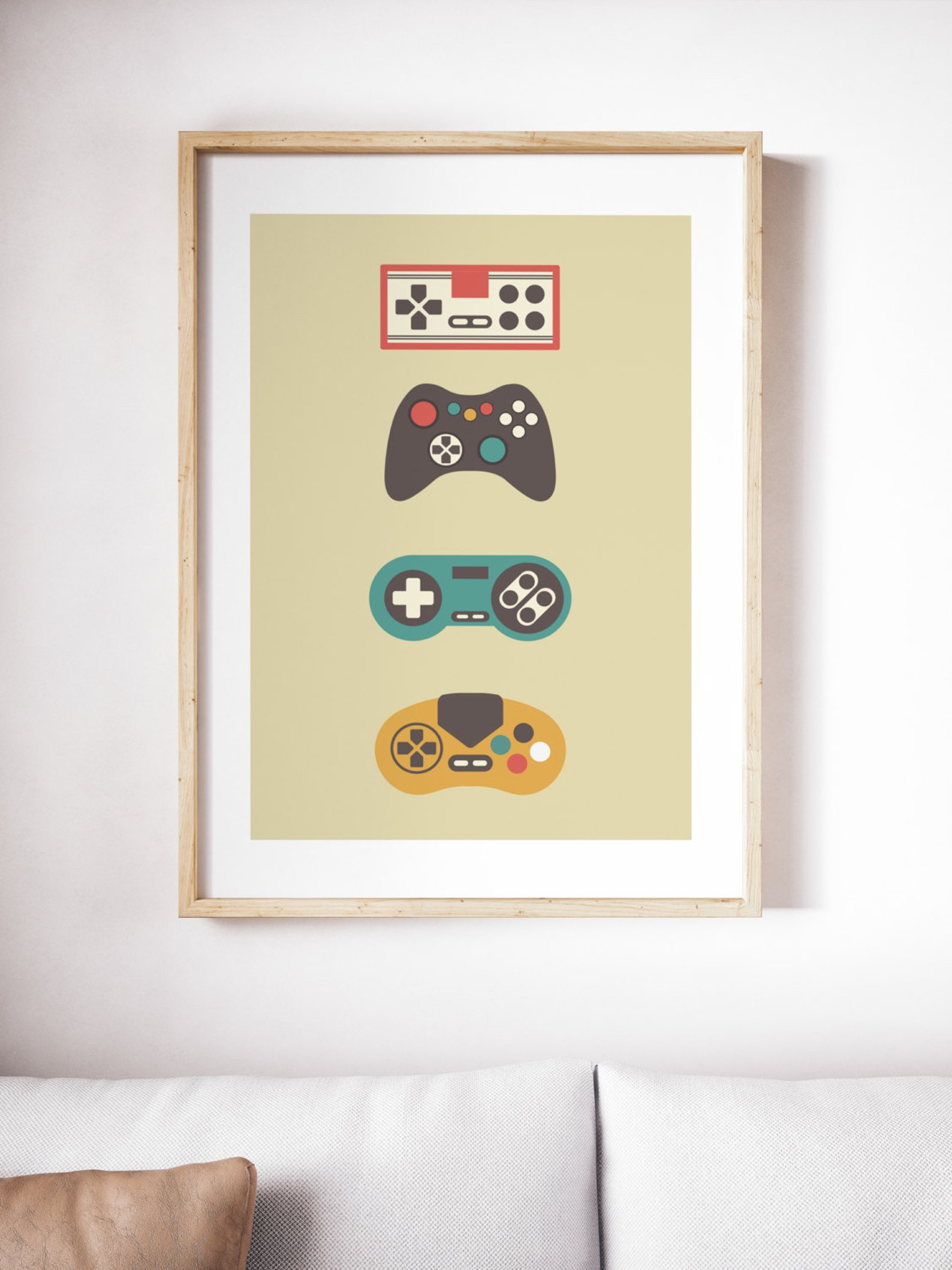 Gamer Print Wall Art Retro Wall Art Retro Gamer Digital | Etsy