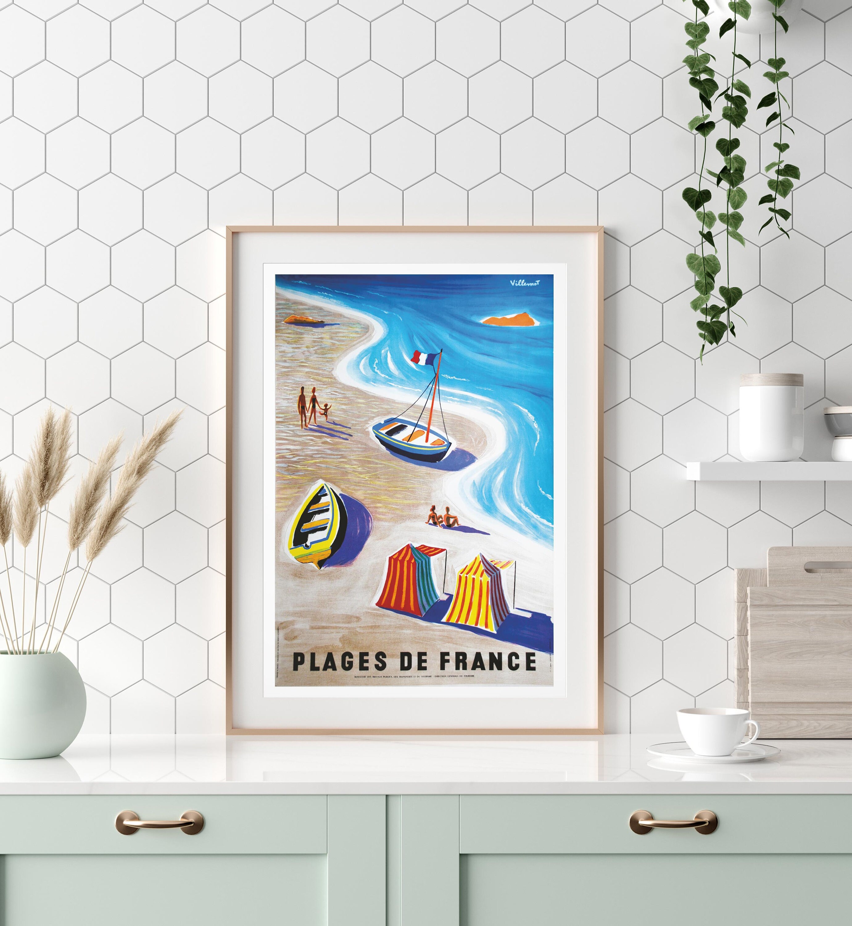 France Poster, France Print, Wall Art Prints, Beach Print, Beaches ...