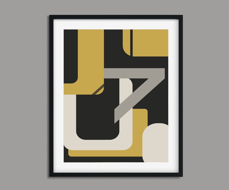 Wall Art, Art Print, Abstract Print, Minimalist Wall Art, Scandi Print ...