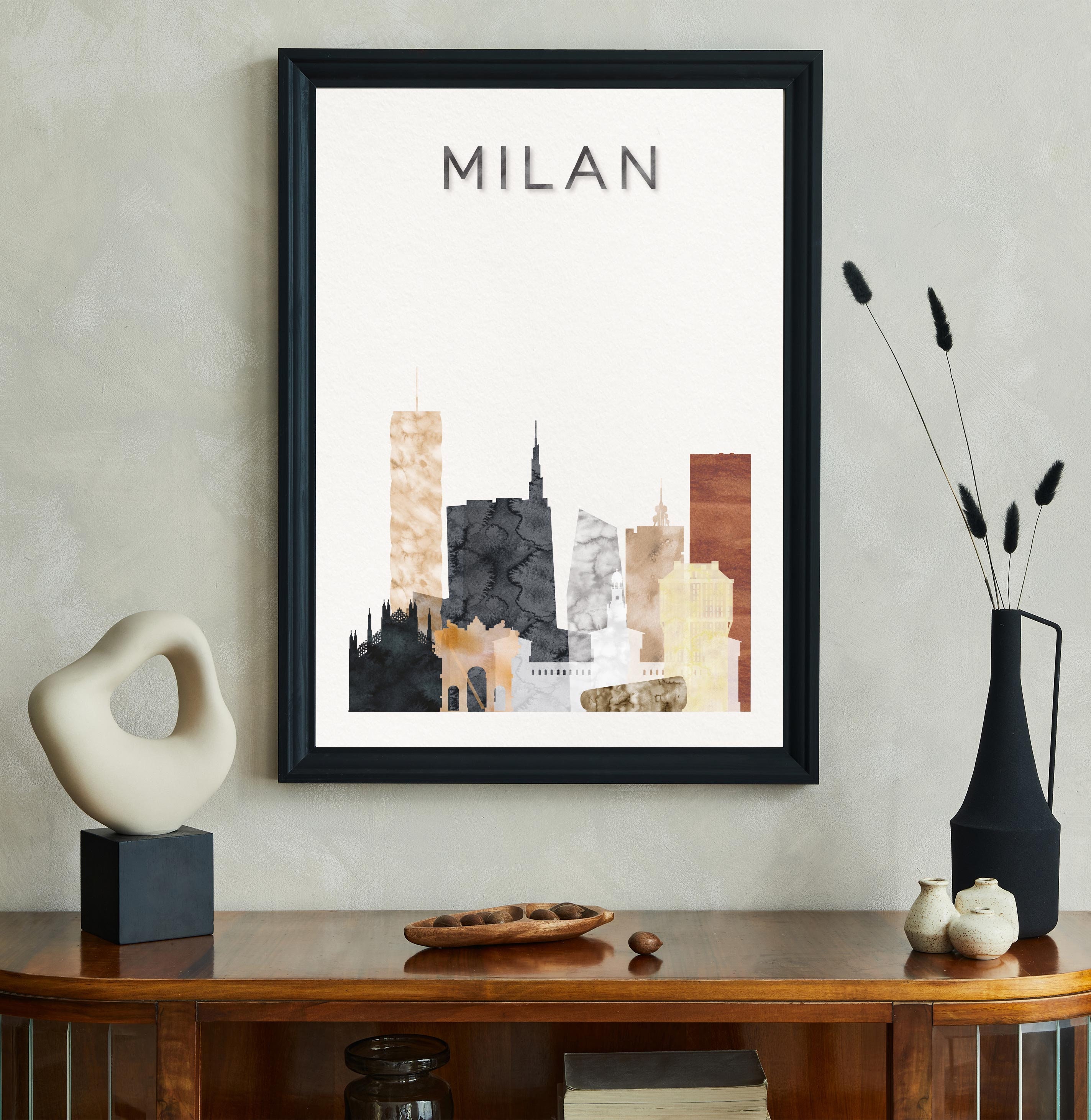 Wall Art Milan Print Art Print Travel Print Travel Poster - Etsy UK