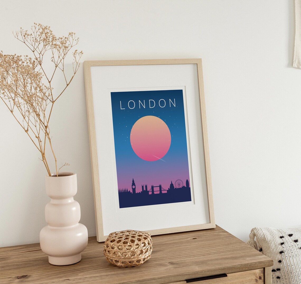 London Poster, London Wall Art, Minimalist Travel Print, Wall Art ...