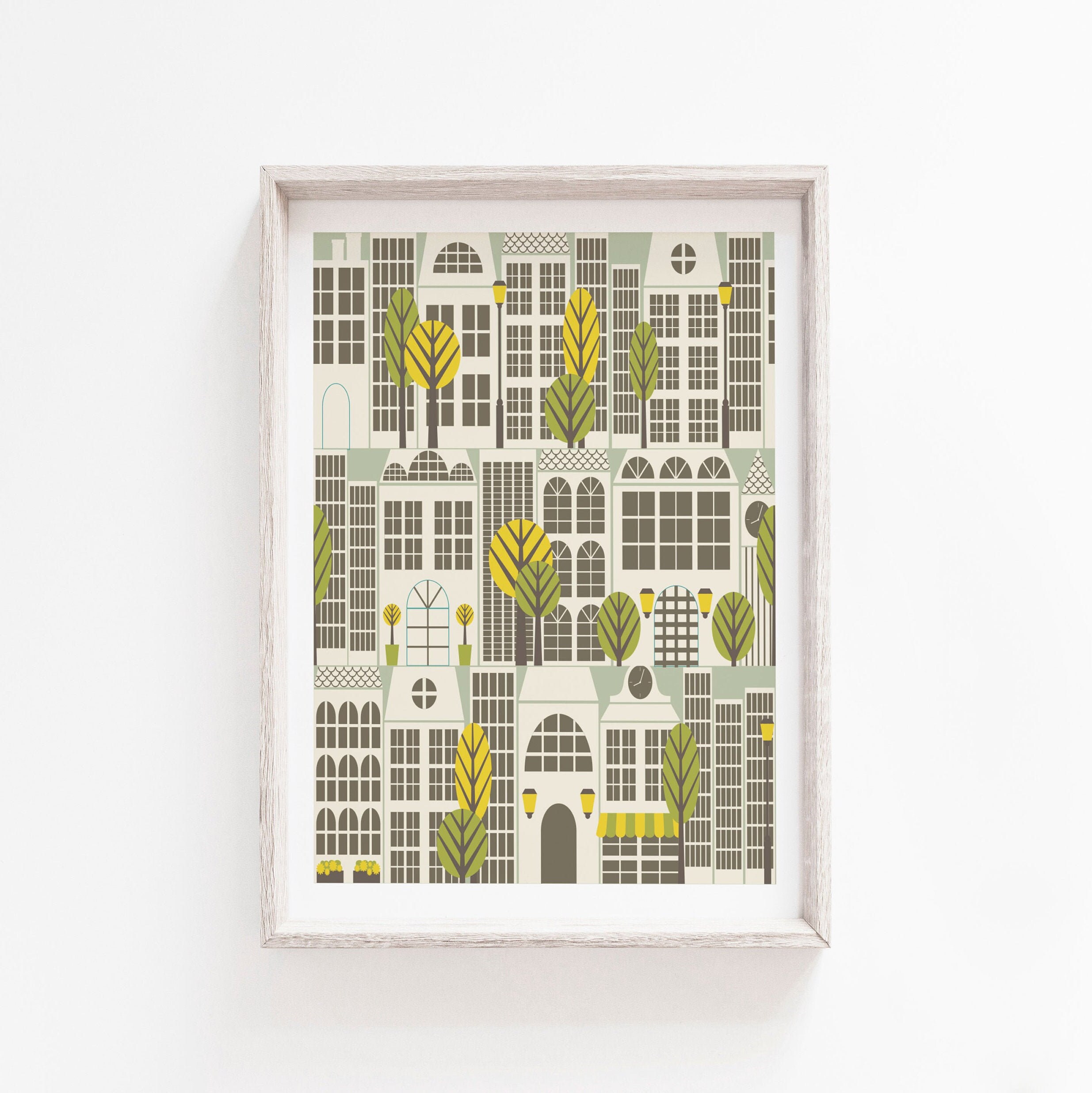 Houses Print Wall Art Prints Prints Houses Poster - Etsy UK