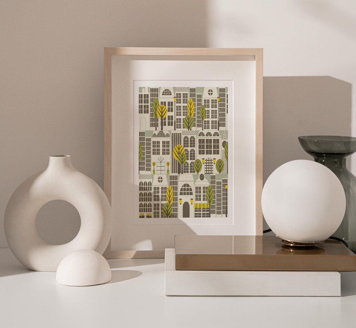 Houses Print Wall Art Prints Prints Houses Poster - Etsy