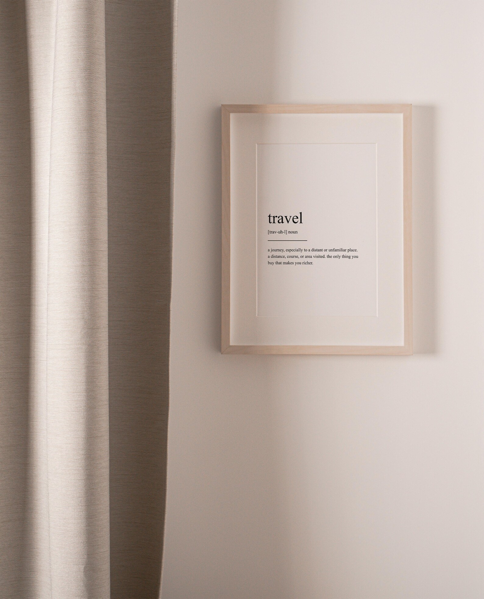 Travel Definition Print, Wall Art Prints, Quote Print, Wall Decor ...