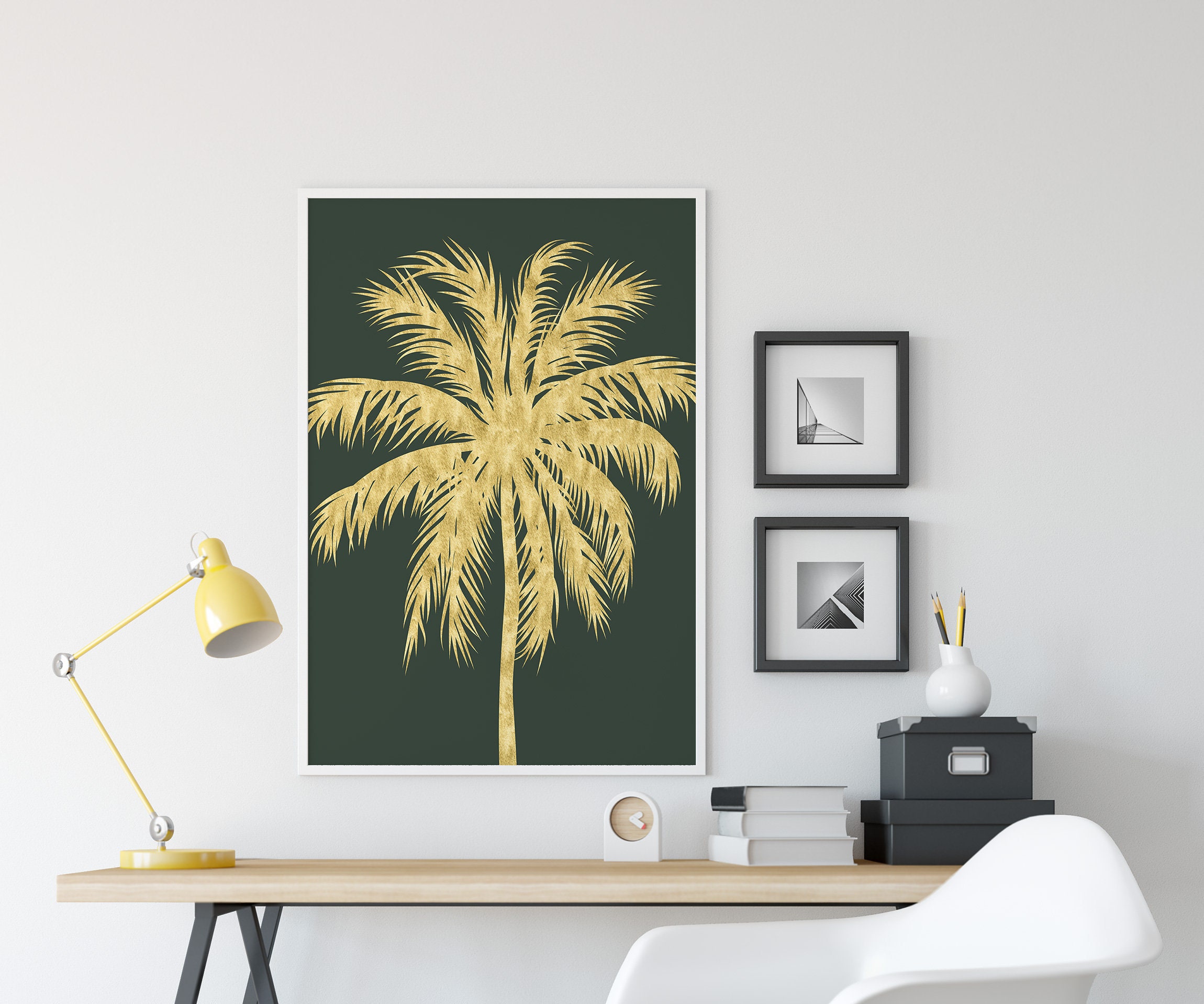 Botanical Print Art Print Tree Print Green Wall Art Palm | Etsy