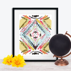 Wall Art Wall Art Print Retro Wall Art Abstract Wall Art | Etsy