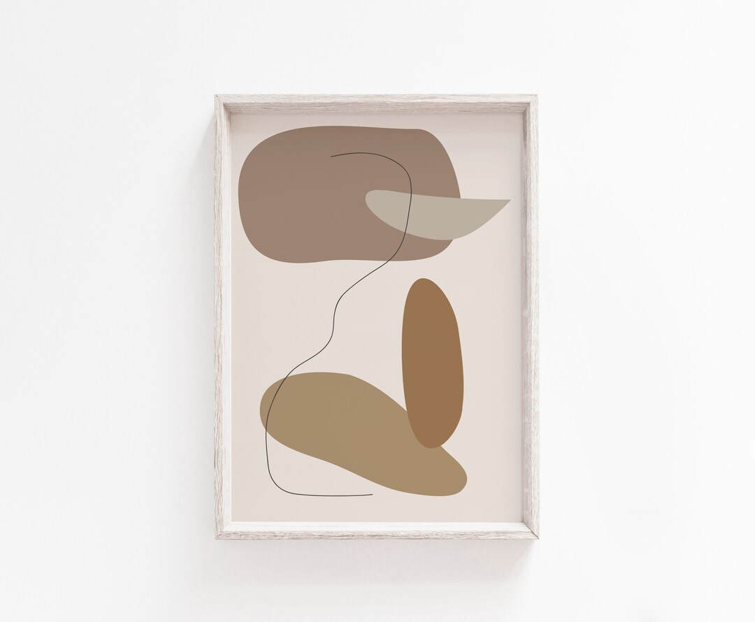 Abstract Print, Neutral Print, Beige Wall Art, Prints, Art Print, Beige ...