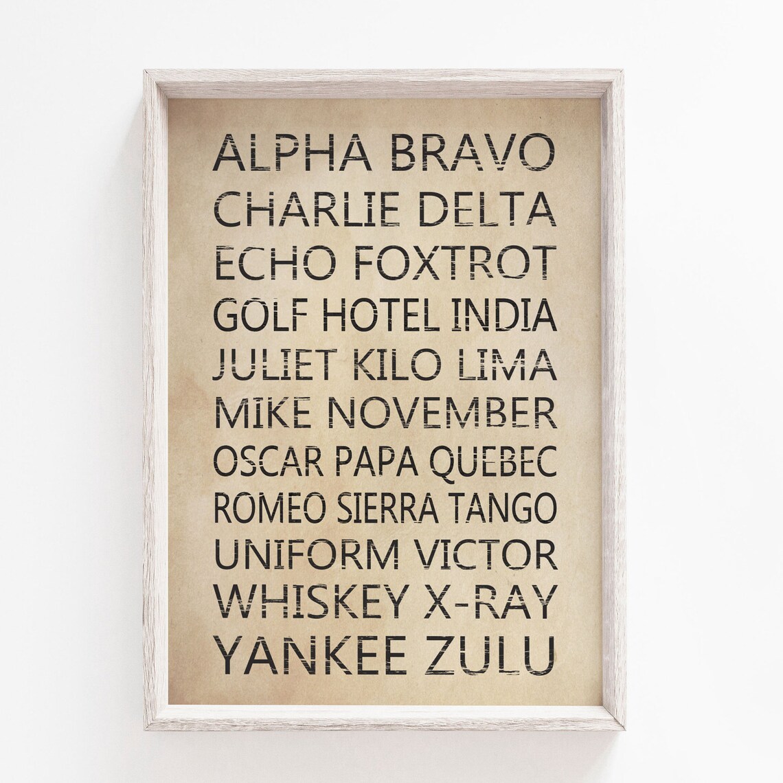 Phonetic Alphabet Print Wall Art Prints Office Wall Art | Etsy
