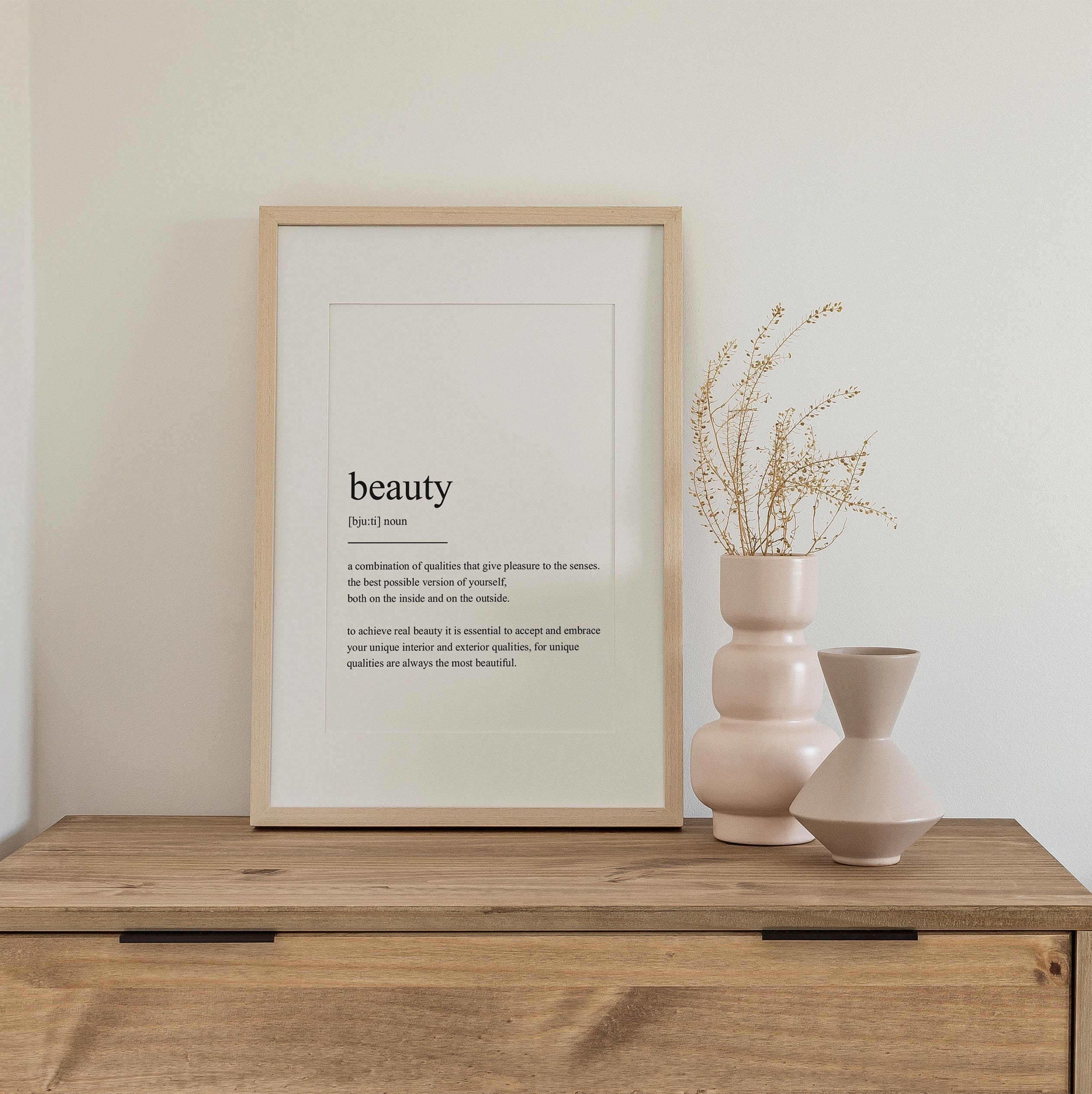 Beauty Definition Print Quote Print Definition Print | Etsy