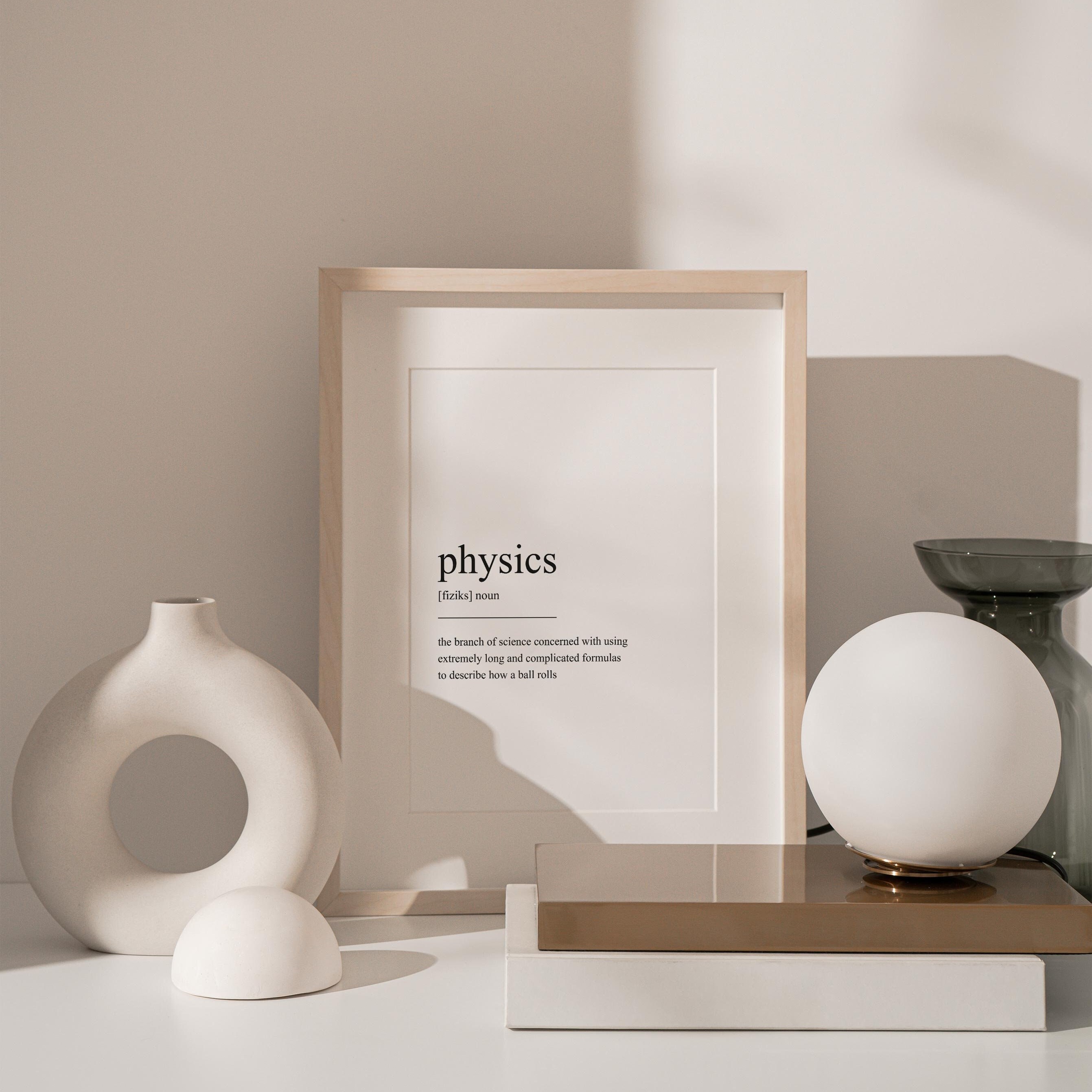 Physics Definition Print, Wall Art Print, Quote Print, Prints, Wall Art ...