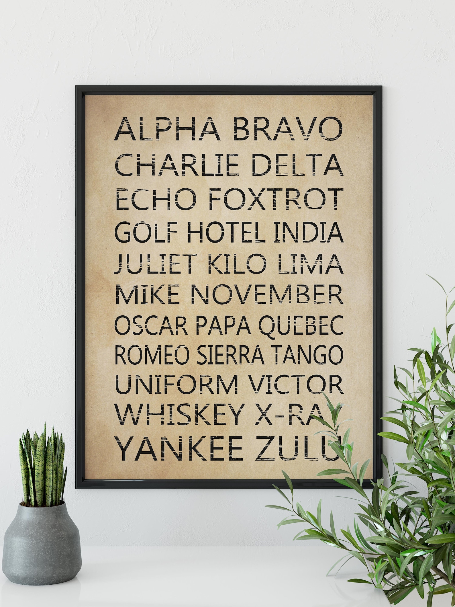 Phonetic Alphabet Print Wall Art Prints Office Wall Art | Etsy