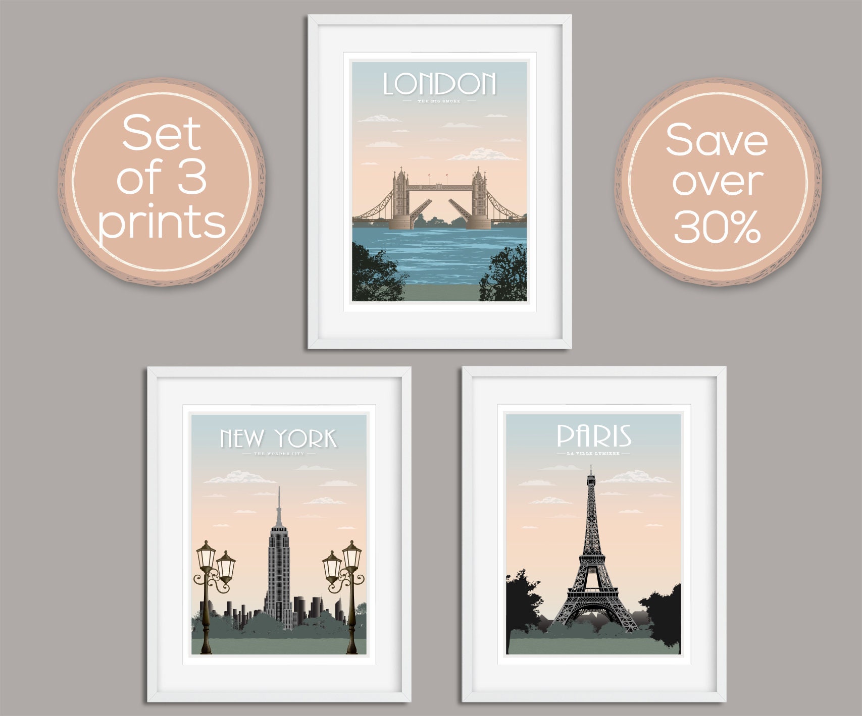 New York Poster Wall Art New York Print Travel Print | Etsy