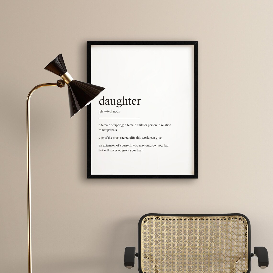 Daughter Definition Prints Art Print Quote Print - Etsy