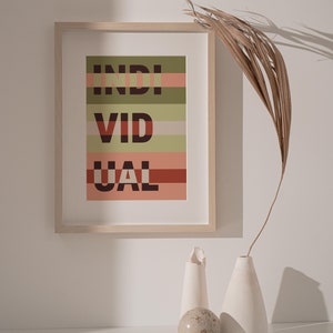 Poster, Art Print, Wall Art, Wall Art Print, Minimalist, Typography ...