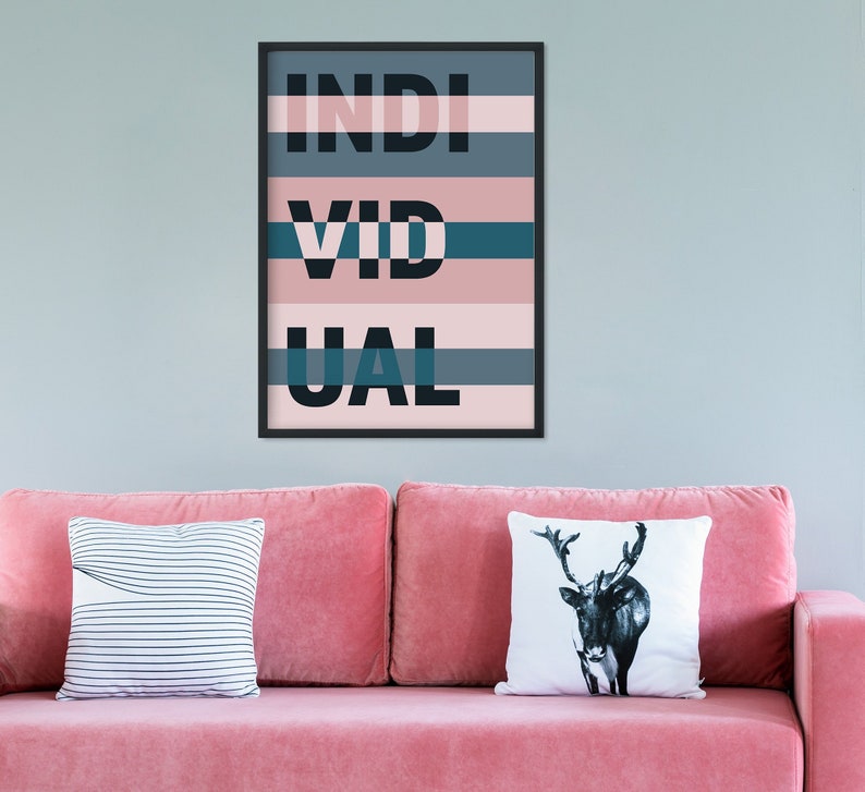 Pink Prints Poster Pink Wall Art Typography Wall Art - Etsy